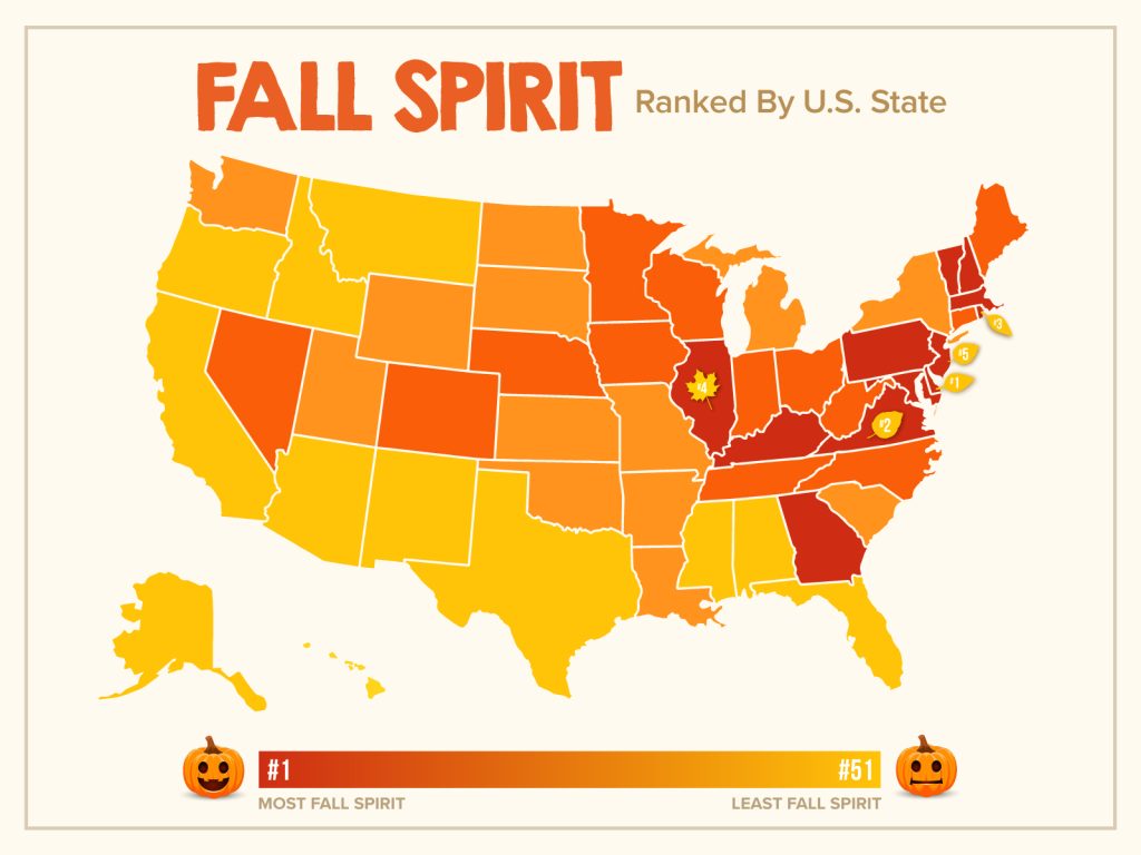 Which States are the Most Fall Obsessed? All 50 States Ranked [2022 ...